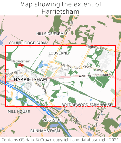 Where is Harrietsham? Harrietsham on a map