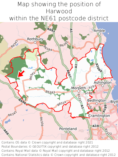 Where is Harwood? Harwood on a map