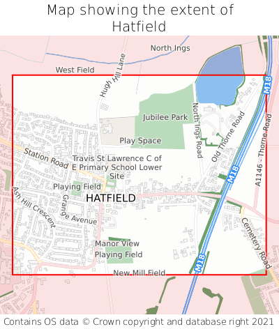Where is Hatfield? Hatfield on a map