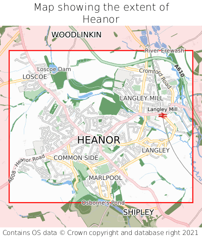 Where is Heanor? Heanor on a map