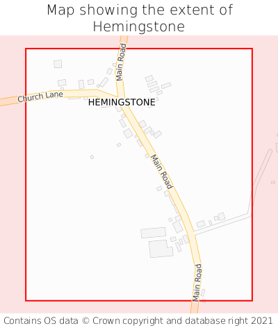 Where is Hemingstone? Hemingstone on a map