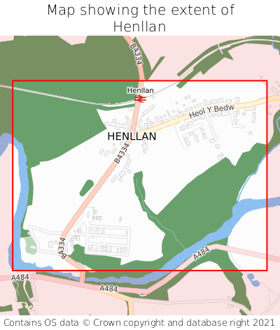 Where is Henllan? Henllan on a map