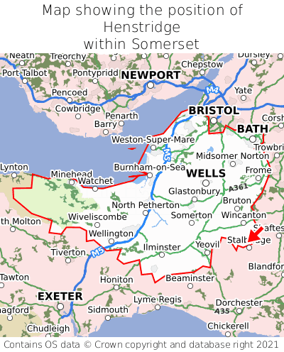 Where is Henstridge? Henstridge on a map
