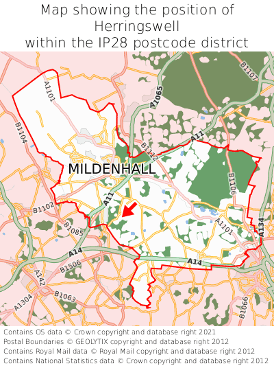 Where is Herringswell? Herringswell on a map