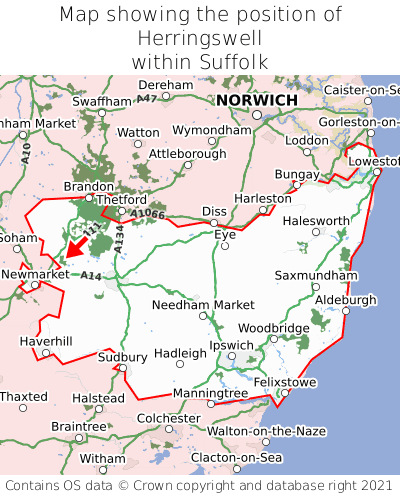 Where is Herringswell? Herringswell on a map