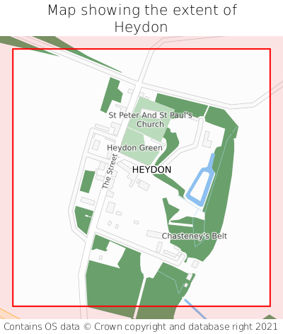 Where is Heydon? Heydon on a map