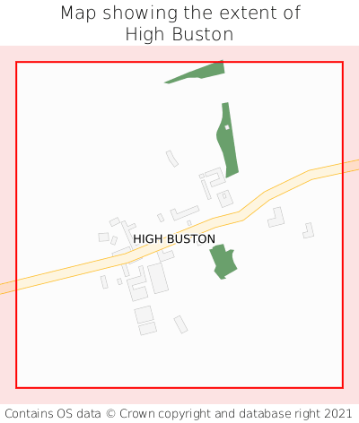 Where is High Buston? High Buston on a map