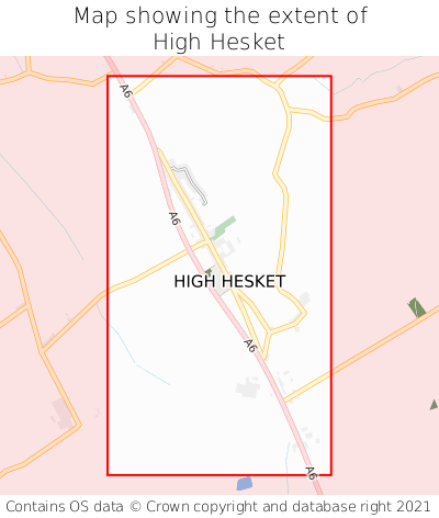 Where is High Hesket? High Hesket on a map