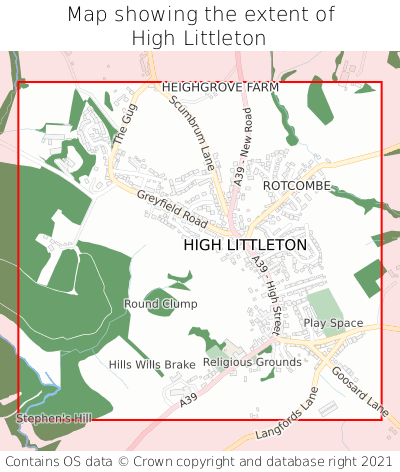 Where is High Littleton? High Littleton on a map