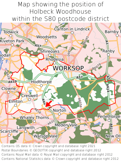Where is Holbeck Woodhouse? Holbeck Woodhouse on a map