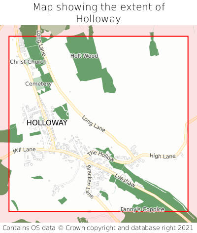 Where is Holloway? Holloway on a map