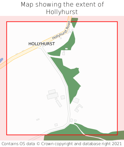 Where is Hollyhurst? Hollyhurst on a map