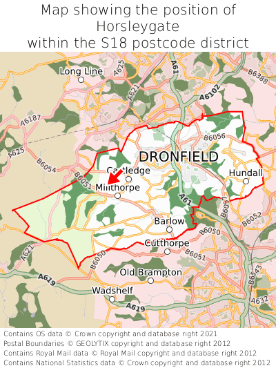 Where is Horsleygate? Horsleygate on a map