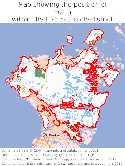 Where is Hosta? Hosta on a map