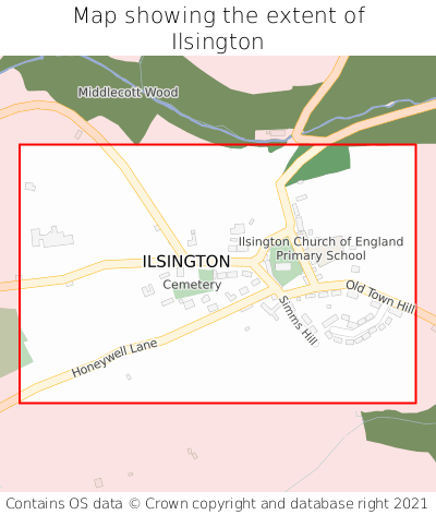 Where is Ilsington? Ilsington on a map