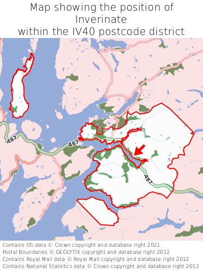 Where is Inverinate? Inverinate on a map