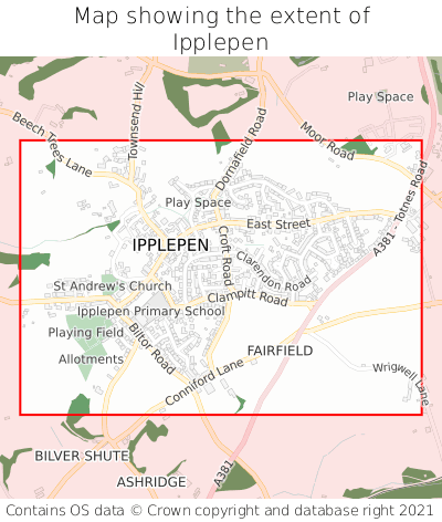 Where is Ipplepen? Ipplepen on a map