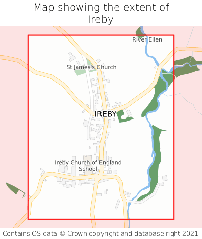 Where is Ireby? Ireby on a map
