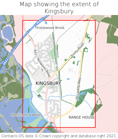 Where is Kingsbury? Kingsbury on a map