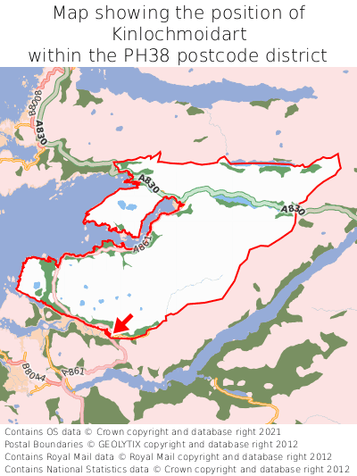Where is Kinlochmoidart? Kinlochmoidart on a map