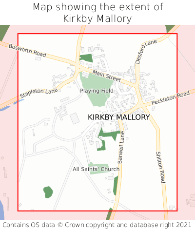 Where is Kirkby Mallory? Kirkby Mallory on a map