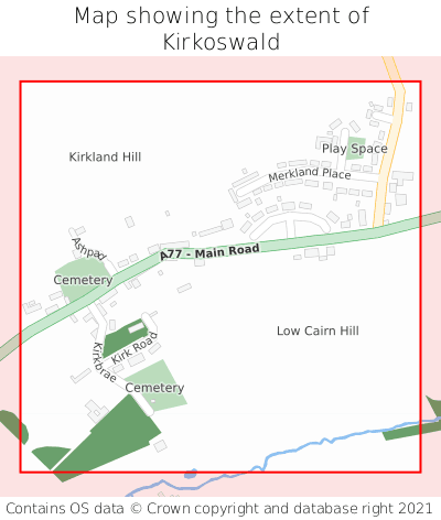 Where is Kirkoswald? Kirkoswald on a map