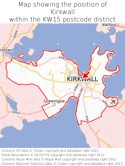 Where is Kirkwall? Kirkwall on a map
