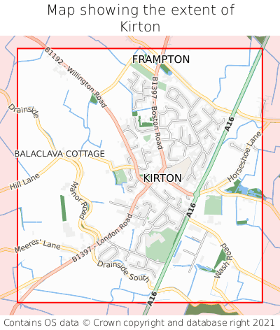 Where is Kirton? Kirton on a map