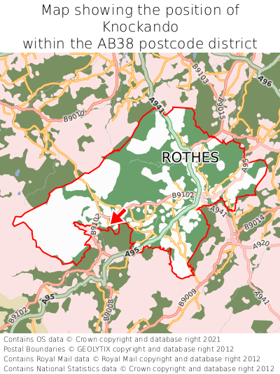 Where is Knockando? Knockando on a map