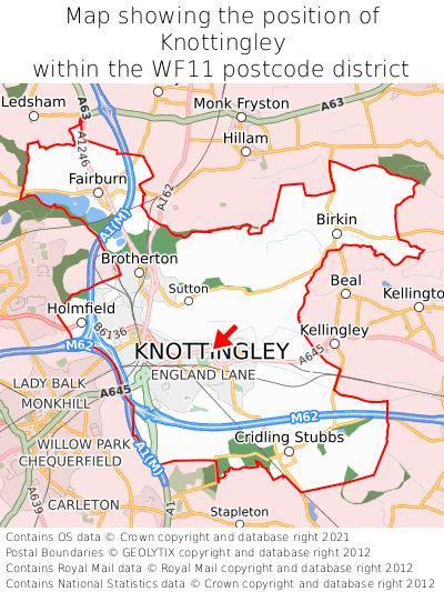 Where is Knottingley? Knottingley on a map