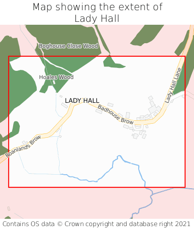 Where is Lady Hall? Lady Hall on a map