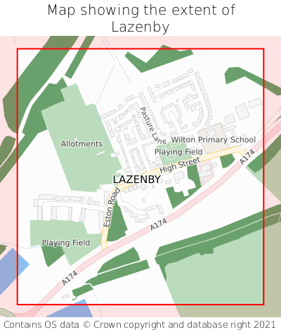 Where is Lazenby? Lazenby on a map