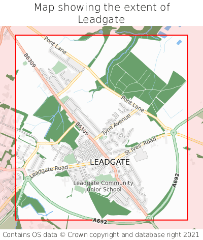 Where is Leadgate? Leadgate on a map