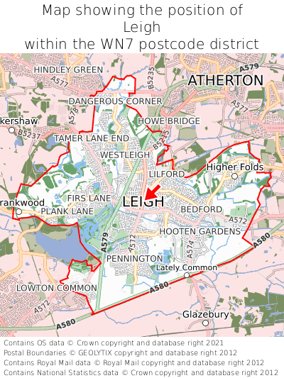 Where is Leigh? Leigh on a map