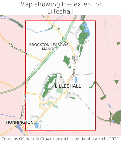 Where is Lilleshall? Lilleshall on a map
