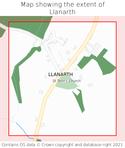 Where is Llanarth? Llanarth on a map