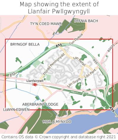 Where is Llanfair Pwllgwyngyll? Llanfair Pwllgwyngyll on a map