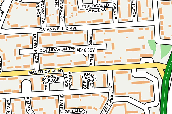 AB16 5SY maps, stats, and open data