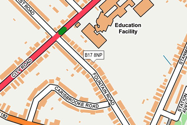 B17 8NP maps, stats, and open data