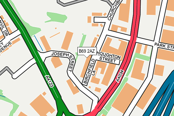 B69 2AZ maps, stats, and open data