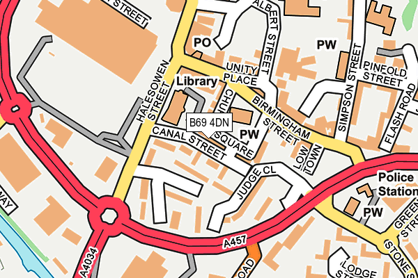 B69 4DN maps, stats, and open data