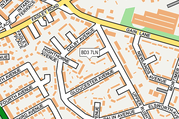 BD3 7LN maps, stats, and open data