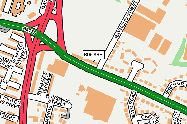 BD5 8HR maps, stats, and open data