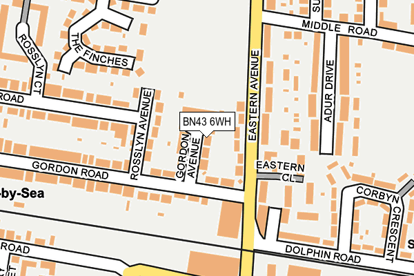 BN43 6WH maps, stats, and open data