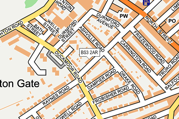 BS3 2AR maps, stats, and open data