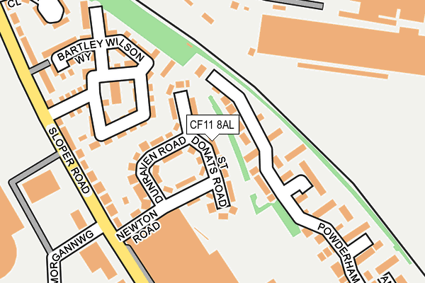 CF11 8AL maps, stats, and open data
