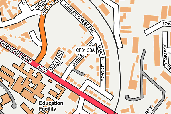 CF31 3BA maps, stats, and open data