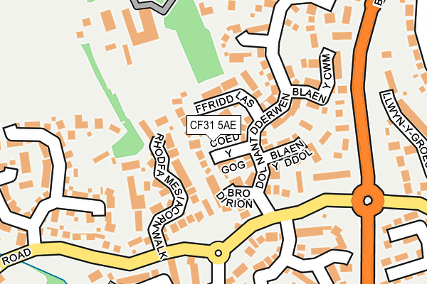 CF31 5AE maps, stats, and open data