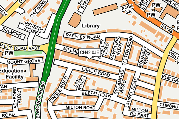 CH42 0JE maps, stats, and open data