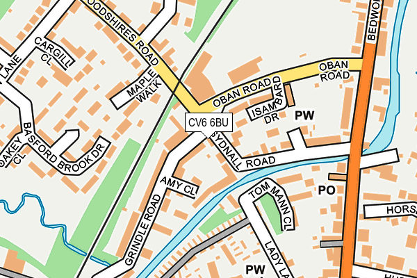 CV6 6BU maps, stats, and open data